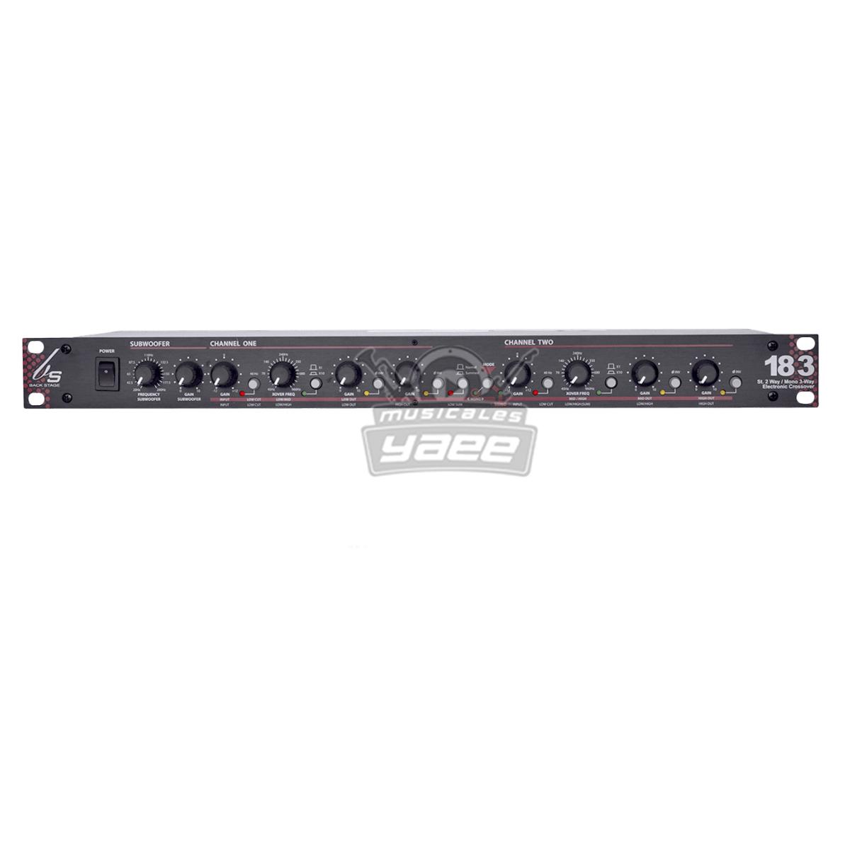 BACKSTAGE BS-183 CROSSOVER ELECTRONICO 2V