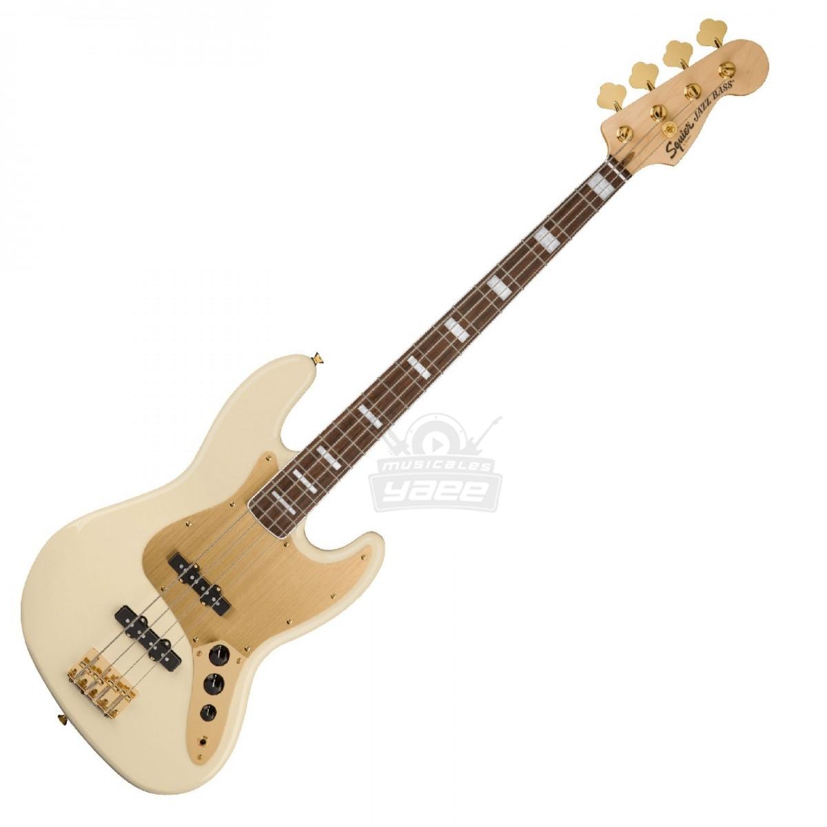 BAJO ELECTRICO FENDER Squier 40TH ANNIVERSARY JAZZ BASS GOLD EDITION ...