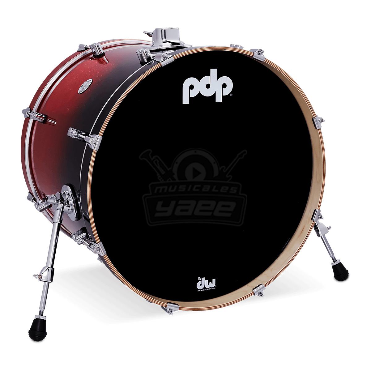 BATERIA PDP CONCEPT MAPLE RED TO BLACK DE 7PZ