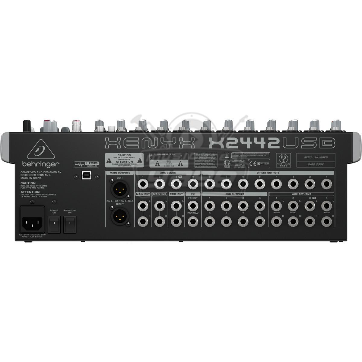 BEHRINGER XENYX X2442USB MEZCLADORA 24 CANALES