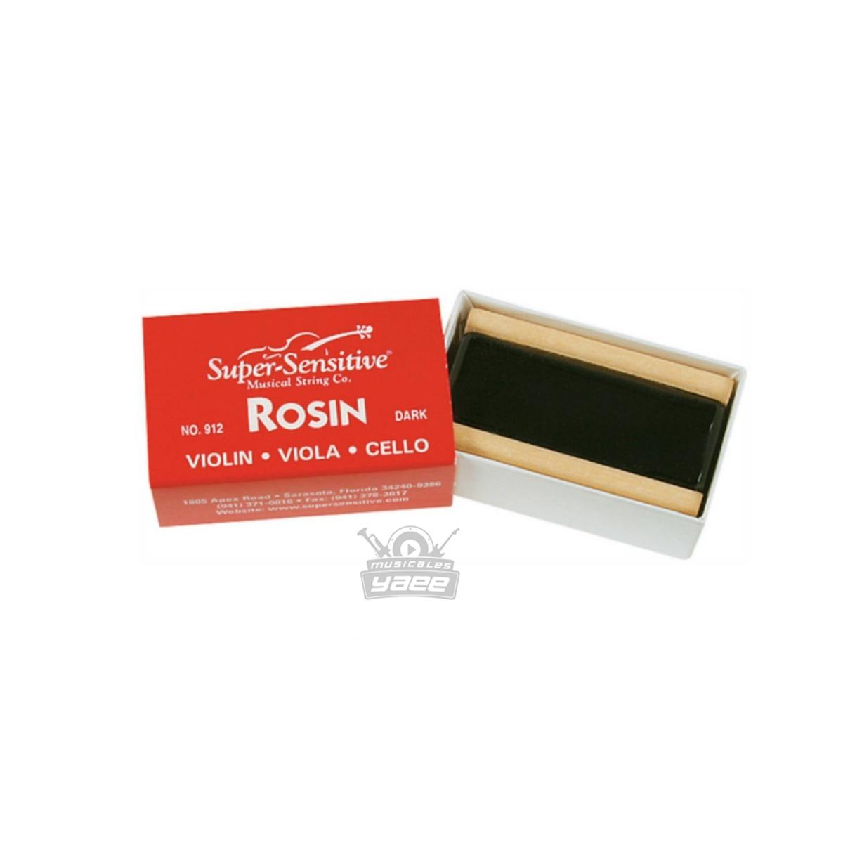 BREA ROSIN PARA VIOLIN VIOLA CHELO OSCURA SUPER SENSITIVE 912