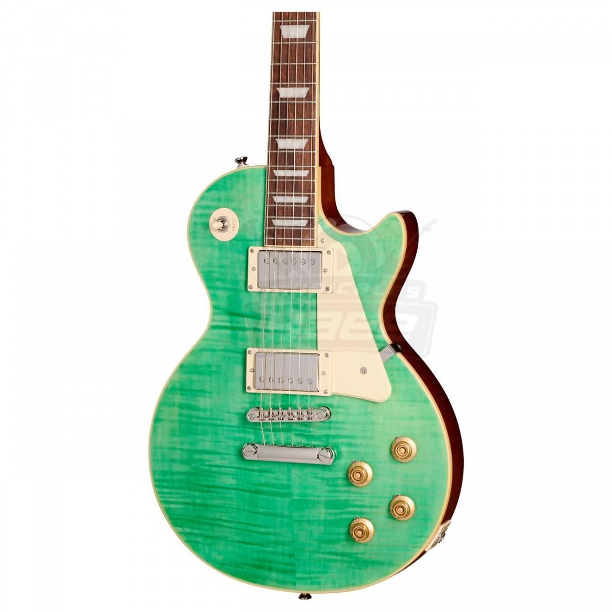 Epiphone Guitarra Electrica Les Paul Standard 50s Figured Seafoam Greem