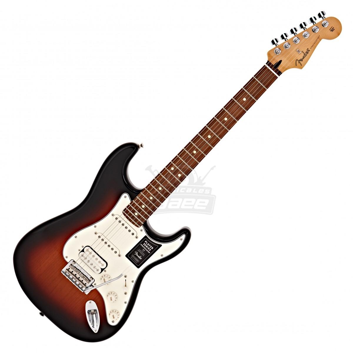GUITARRA ELECTRICA FENDER Player Stratocaster HSS PF Sunburst de 3 Colores