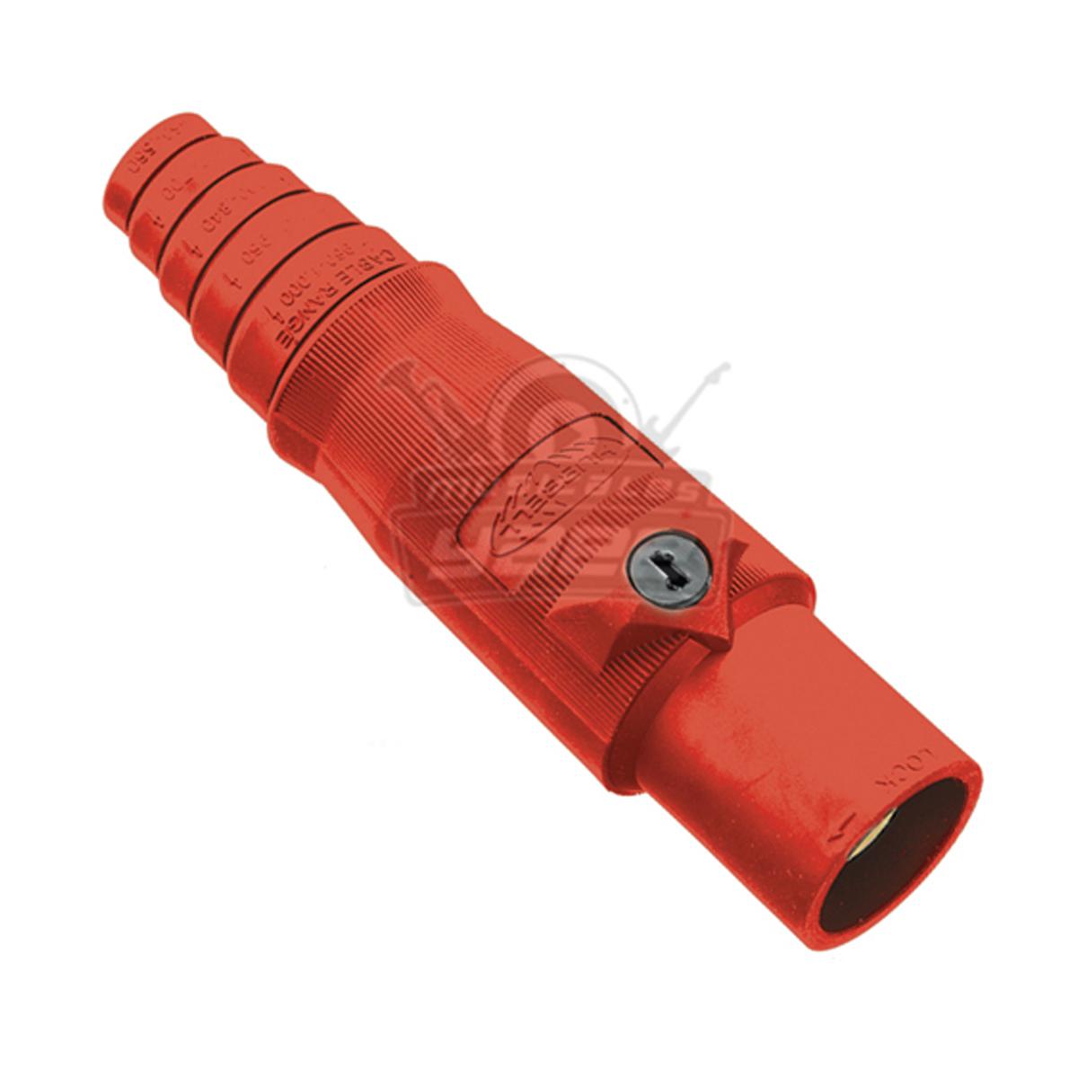 HUBBELL HBL400MR Connector CAMLOCK LINEA MACHO 300-400A ROJO