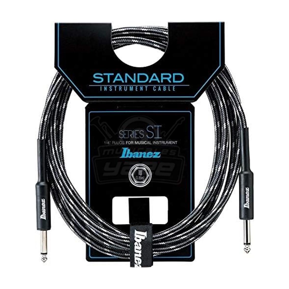 Ibanez SI10 CCT Cable 3.05Mts Negro Gris Recto/Recto
