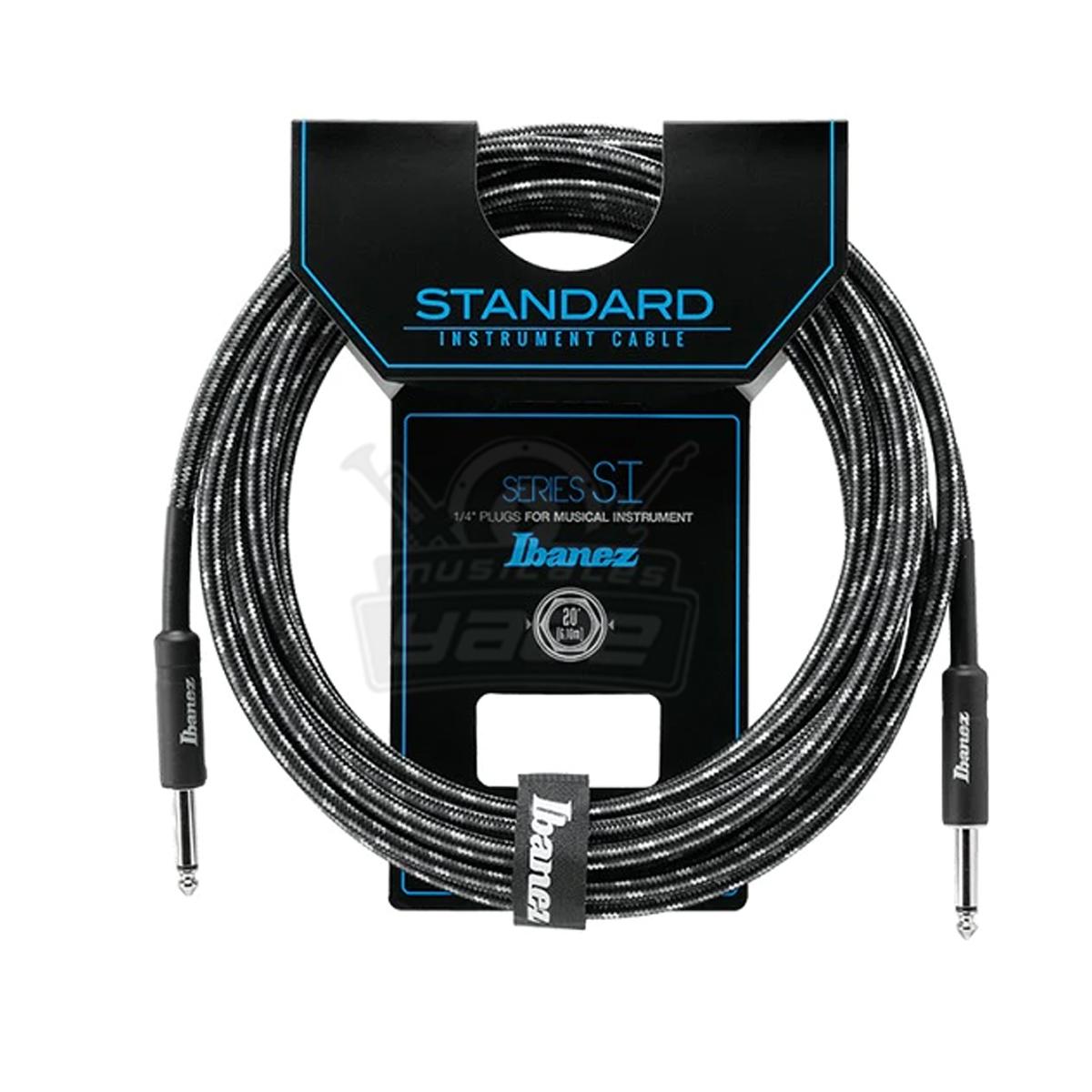 Ibanez SI20 CCT Cable 6.10Mts Negro Gris Recto/Recto