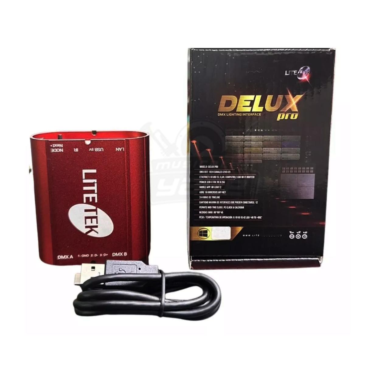Lite Tek Delux Pro Interfaz Para IluminaciOn 2 Universos Dmx