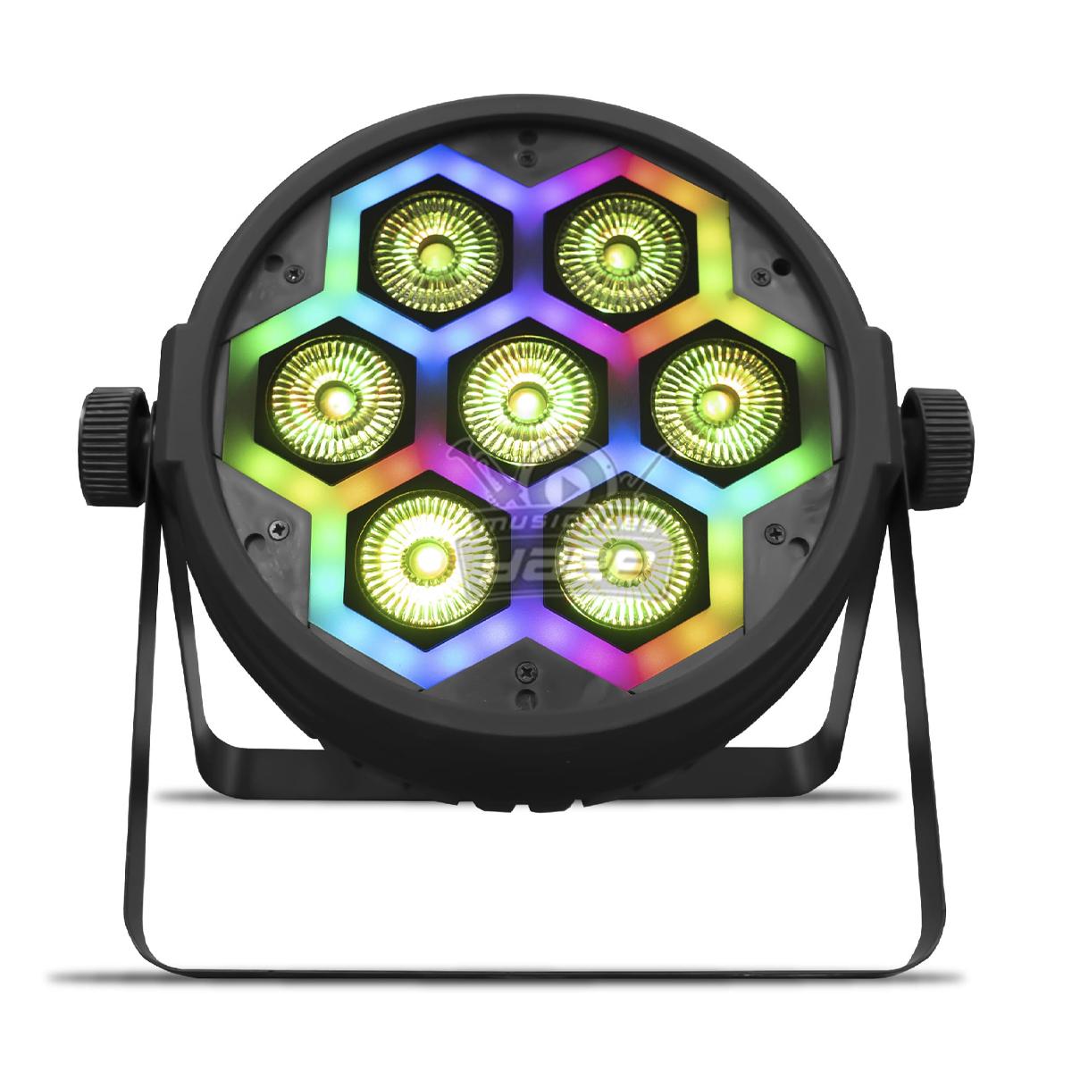 LITE TEK PAR PIX7 PAR CON SIETE LEDS DE 10 WATTS CON EFECTO DE LED