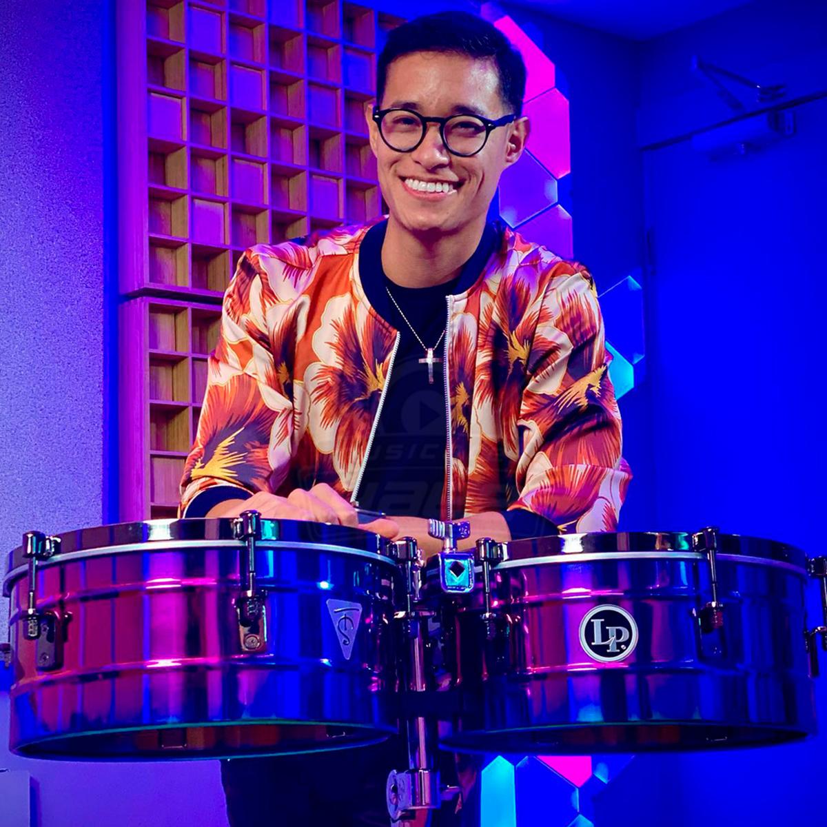 LP LP257-TS TIMBALES TONY SUCCAR SIGNATURE CROMO TORNASOL NIQUEL NEGRO ...