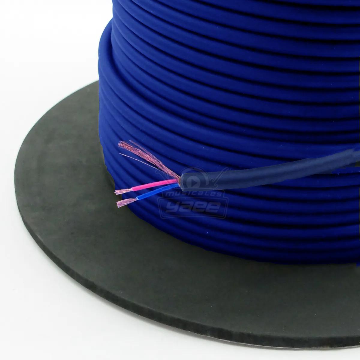 RAPCO MIC1-B CABLE PARA MICROFONO CABLE CALIBRE 24 COLOR AZUL MATE ...