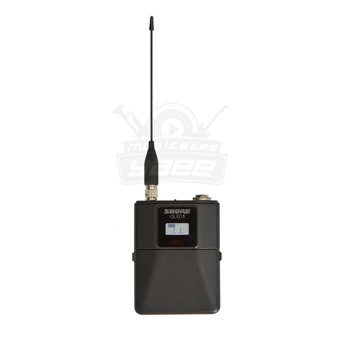 SHURE QLXD1 TRANSMISOR BODY PACK PARA SISTEMA INALAMBRICO DIGITAL SERIE ...