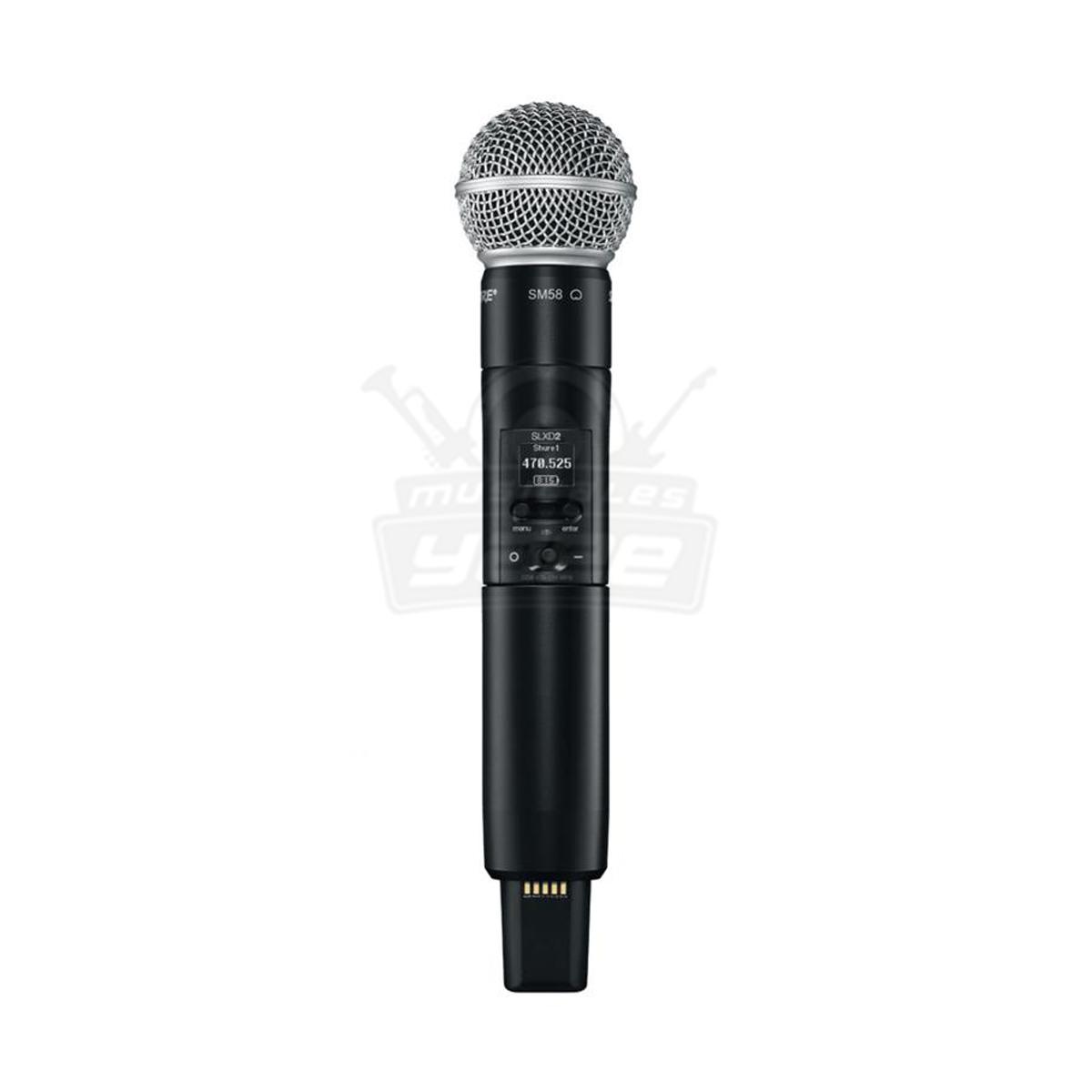 SHURE SLXD2/SM58 TRANSMISOR DE MANO PARA SISTEMA INALAMBRICO DIGITAL ...