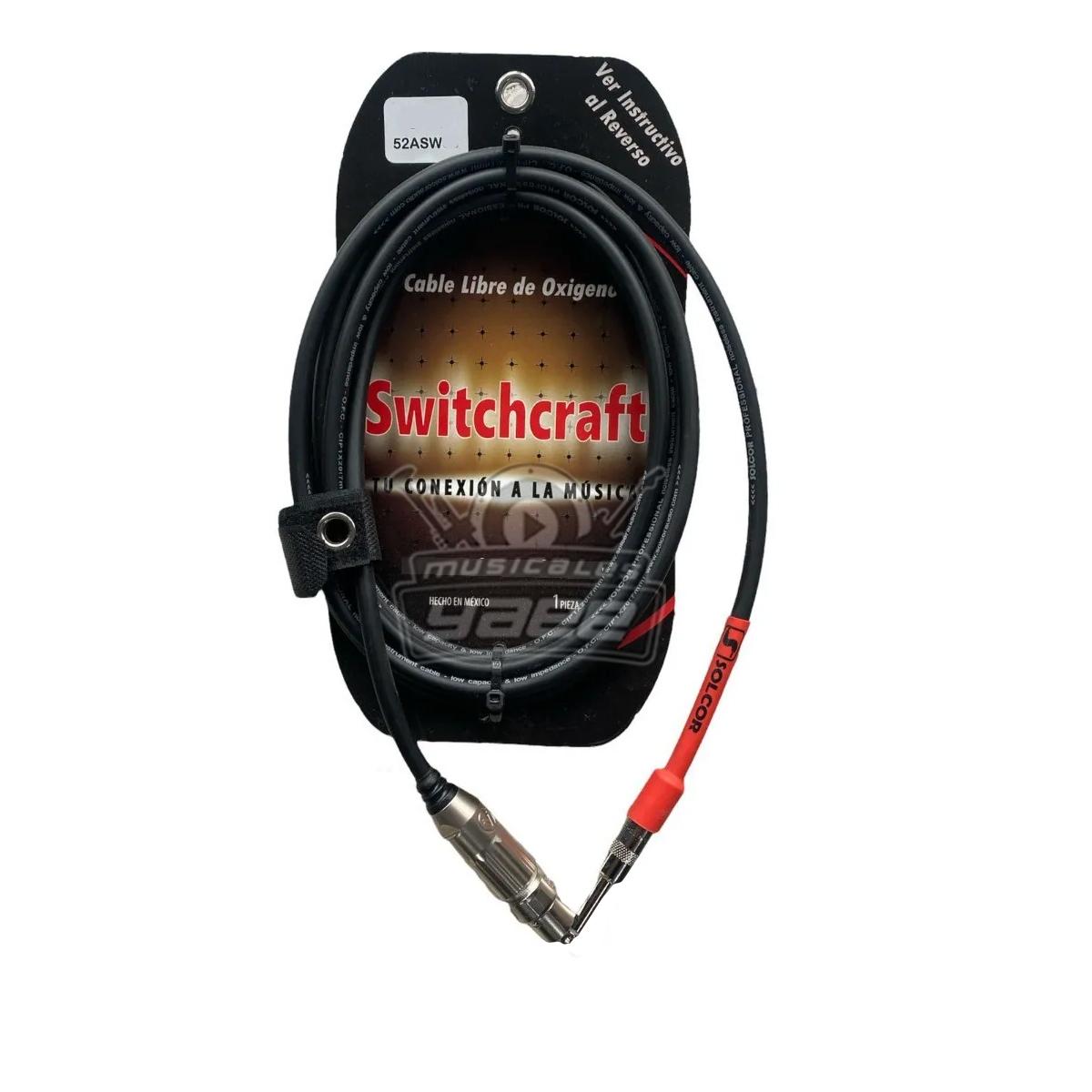 SOLCOR 52ASW6 CABLE SWTCHCRAFT PLUG 1/4" JK XLR 6 METROS