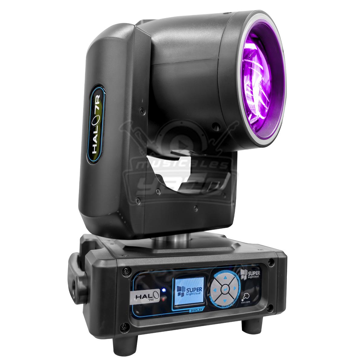 SUPER BRIGHT LOUD HALO 7R ESTUCHE CON 2 CABEZAS BEAM 230/250 W